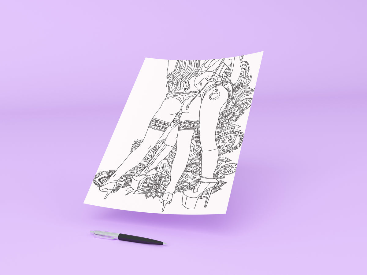 Bad Girls Coloring Page - Printable – Erin K Monaghan Creative
